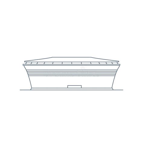 Front View Of A Stadium Icon Outline Style Vector Stock Vector Illustration Of Playground