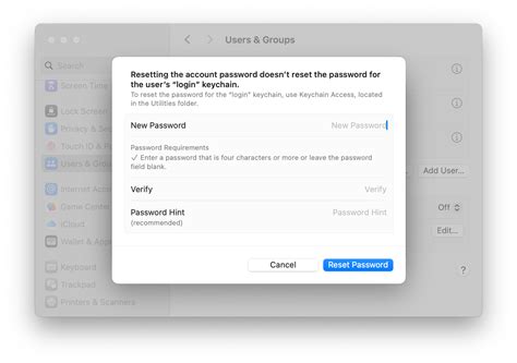 How To Reset Your Mac User Password Hoxton Macs Knowledge Base