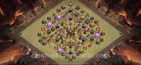 Best Anti 3 Stars War Base Th10 With Link Anti Everything Town Hall