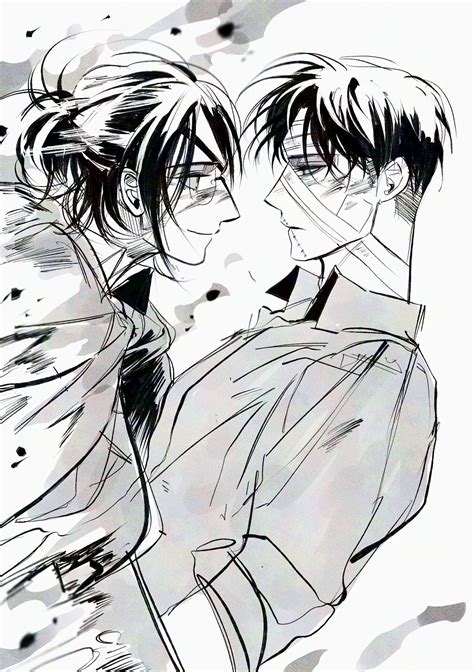Levi And Hange Zoe Shingeki No Kyojin Drawn By Nul Danbooru