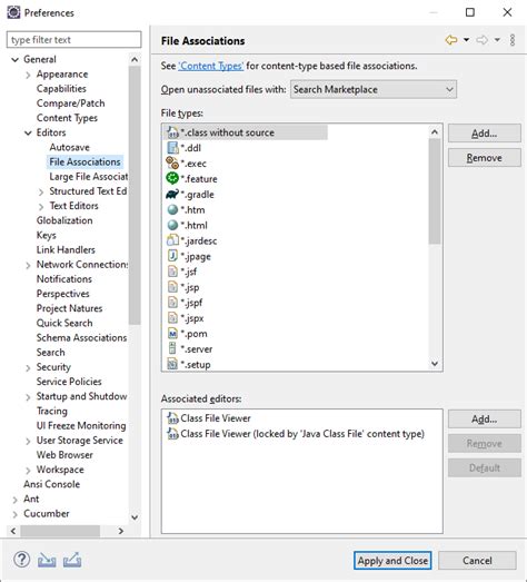 After Install Cucumber Plugin 20 The Eclipse Does Not Associate The Feature Files Does Not