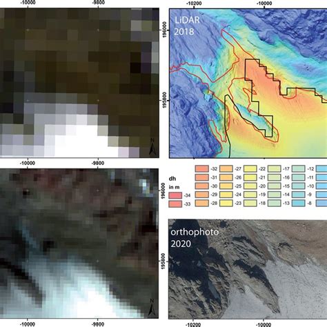 The Comparison Of The Landsat 8 Sentinel 2 And Lidar Images Download Scientific Diagram