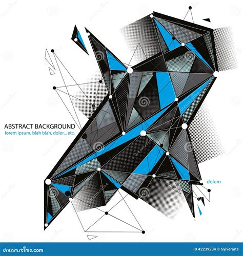 Abstract Vector 3d Wireframe Background Stock Vector Illustration Of Modeling Future 42239234