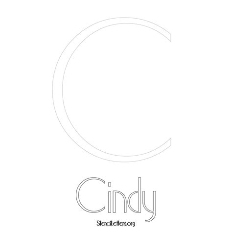 Cindy Free Printable Name Stencils With 6 Unique Typography Styles And Lettering Bridges