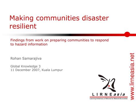 Ppt Making Communities Disaster Resilient Powerpoint Presentation Free Download Id5868645