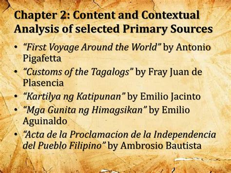 Solution Chapter2 Contentandcontextualanalysisofselectedprimarysources