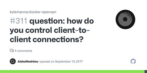 question how do you control client to client connections · issue 311 · kylemanna docker