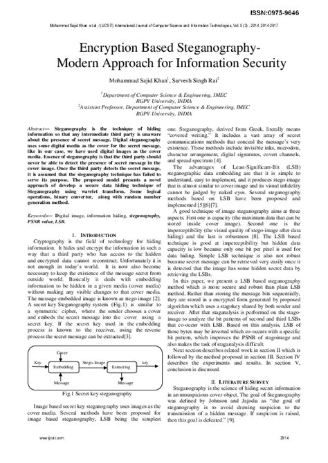 Pdf Encryption Based Steganography Modern Approach For Information