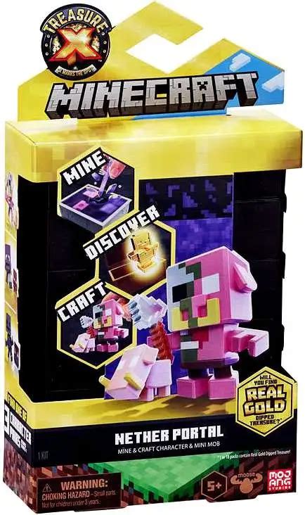 Treasure X Minecraft Series 2 Nether Portal Mystery Pack Moose Toys