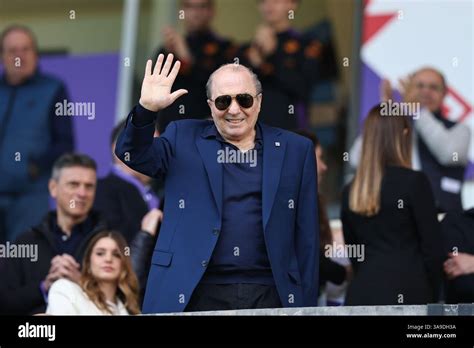 Rocco Commisso Fiorentina During The Italian Serie A Match