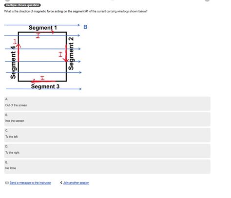 Solved What Is The Direction Of Magnetic Force Acting On The
