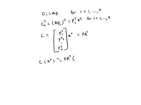 ⏩solved a let p and c be the matrices in theorem 10 14 5 show