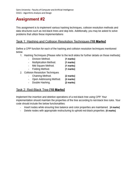 Algorithms Assignment 2 Pdf Algorithms And Data Structures