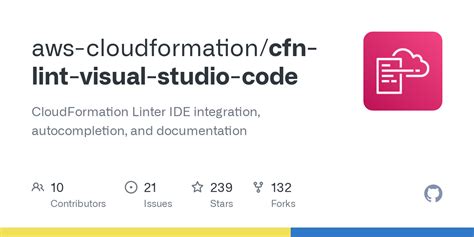 GitHub Aws Cloudformation Cfn Lint Visual Studio Code CloudFormation Linter IDE Integration
