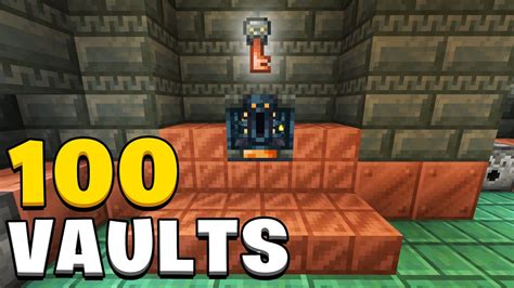 I Opened 100 Trial Vaults In Minecraft 1 21 Youtube