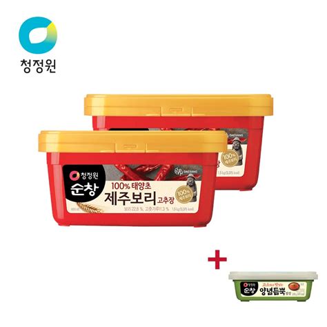 [청정원 가정의 달 기획] 보리고추장1 5kg 2ea 증정 고기전용쌈장170g Lg생활건강 가족몰