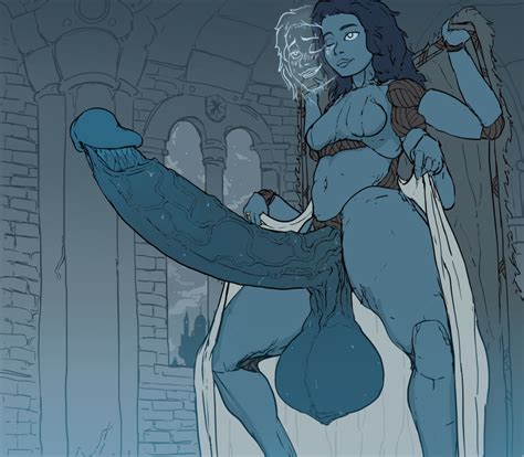 Rule 34 1futa Blue Penis Blue Skin Doll Elden Ring Fromsoftware Futanari Huge Balls Huge Cock