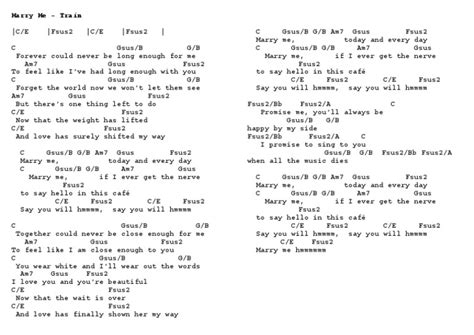 Marry Me Train Chords Landscape Pdf