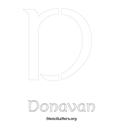 Donavan Free Printable Name Stencils With 6 Unique Typography Styles And Lettering Bridges Donavan Free Printable Name Stencils With 6 Unique Typography Styles And Lettering Bridges