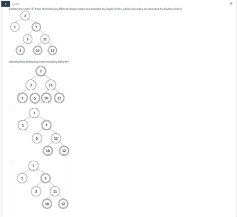 Solved 51 ﻿pointdelete The Node 2 ﻿from The Following Rb