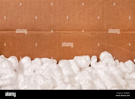 Polystyrene Or White Styrofoam Packing Pieces Used For Minimize Bumps In Transportation Of Goods