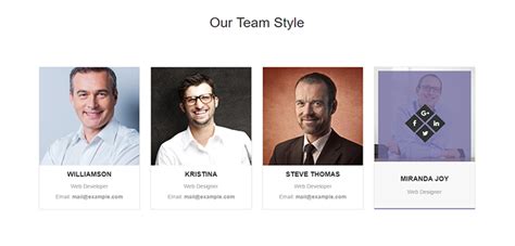 Bootstrap Responsive Our Team Style Bootstrap Themes