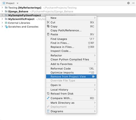 Open Reopen And Close Projects PyCharm
