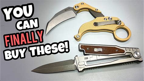 Two Insane Gravity Knives Back On The Market Reate Exo K And Reate Exo