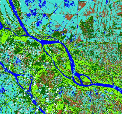 Supervised Landcover Classification Derived From A Landsat 7 Etm Download Scientific Diagram