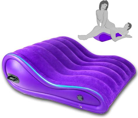 Sex Pillow With Sexy Curve Inflatable Velvety Sex Toys Sex Sofa For Position