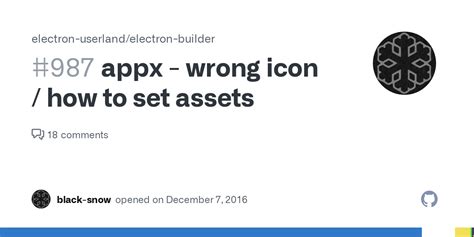 Appx Wrong Icon How To Set Assets · Issue 987 · Electron Userlandelectron Builder · Github