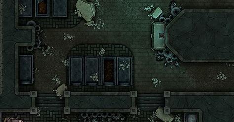 The Crypts Of Pesh Kiir ⚰️ Battlemap 14x12 Oc Dhakaani Ruins