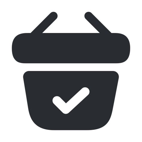 Bag Tick User Interface And Gesture Icons