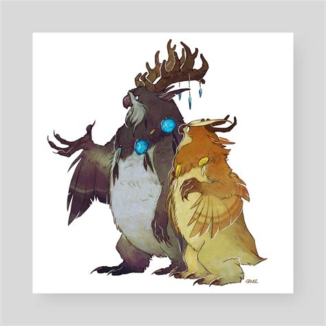 Owlkin Wisdom An Art Print By M Brackett Inprnt