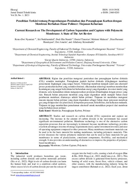 Pdf Current Research On The Development Of Carbon Separation And Capture With Polymeric