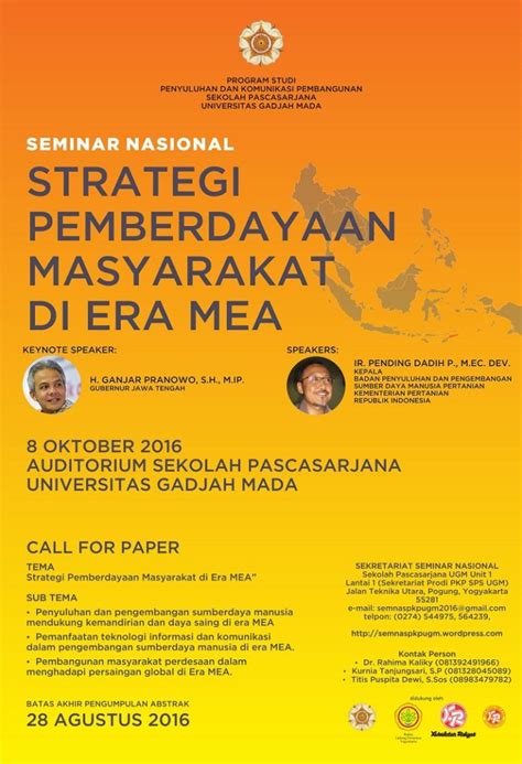 Seminar Nasional PKP UGM 2016 Sekolah Pascasarjana