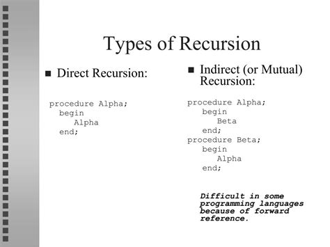ppt understanding recursion in programming exploring its benefits and challenges powerpoint