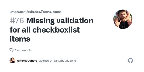 Missing Validation For All Checkboxlist Items · Issue 76 · Umbraco