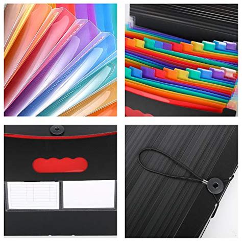 26 Pockets Accordian File Folder Organizer Expanding Filing Box A4 Letter Size Expandable File