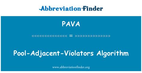Pava 代表 池相邻违反算法 Pool Adjacent Violators Algorithm