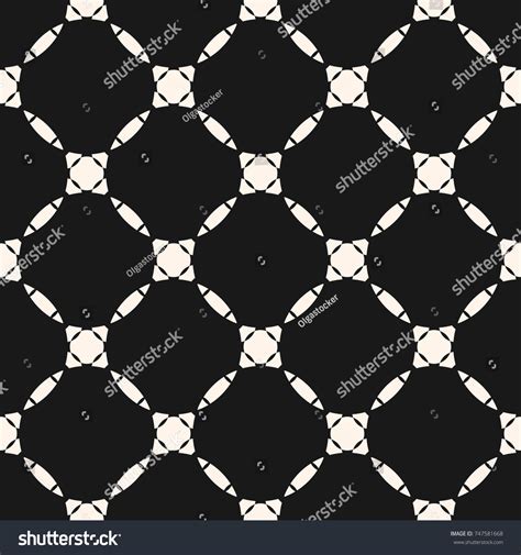 Abstract Geometric Grid Pattern Vector Monochrome Stock Vector Royalty Free 747581668