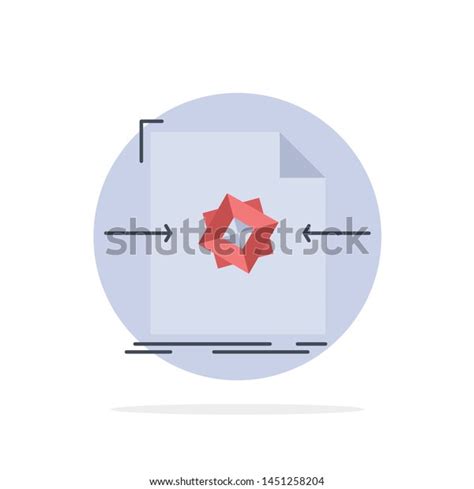 3d Document File Object Processing Flat Stock Vector Royalty Free