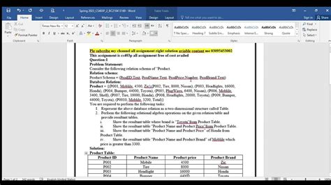 Cs403p Assignment 2 Spring 2023 At Virtual University Youtube
