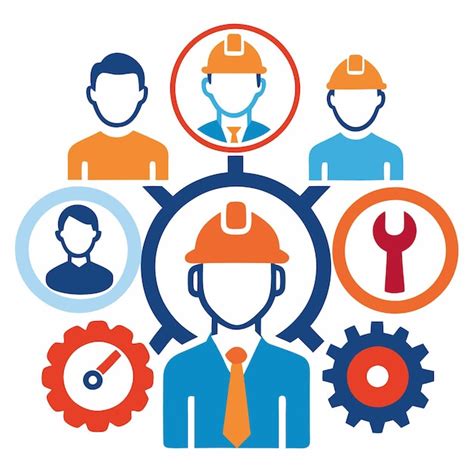 Team Of Engineers And Workers Working On A Project Premium Ai