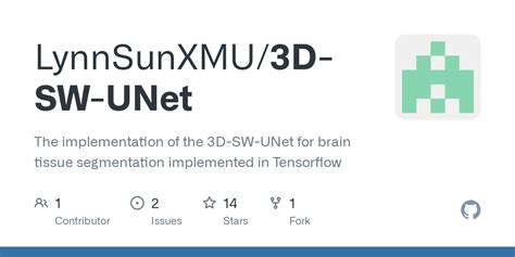 Github Lynnsunxmu3d Sw Unet The Implementation Of The 3d Sw Unet For Brain Tissue