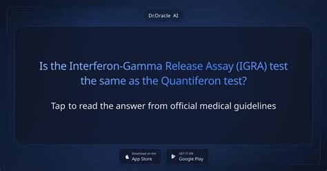 Is The Interferon Gamma Release Assay Igra Test The Same As The