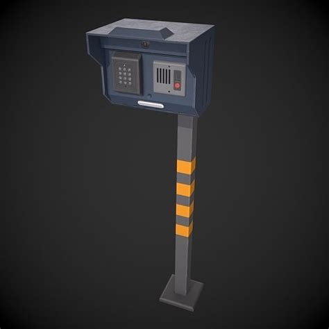 3d Model Standing Home Intercom Vr Ar Low Poly Cgtrader