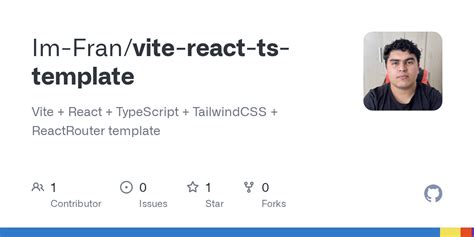 Github Im Franvite React Ts Template Vite React Typescript