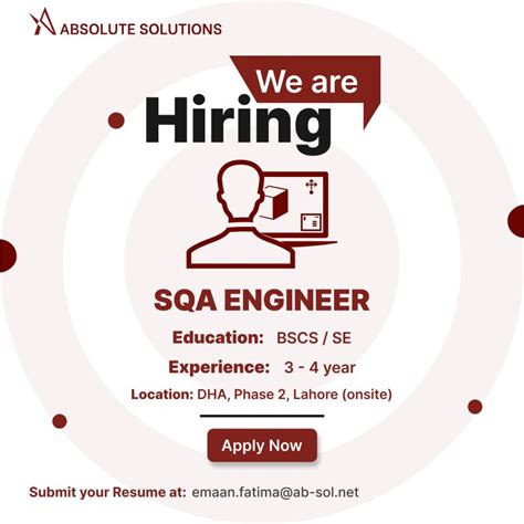 Imaan Fatima On Linkedin We Are Hiring Sqa Engineer
