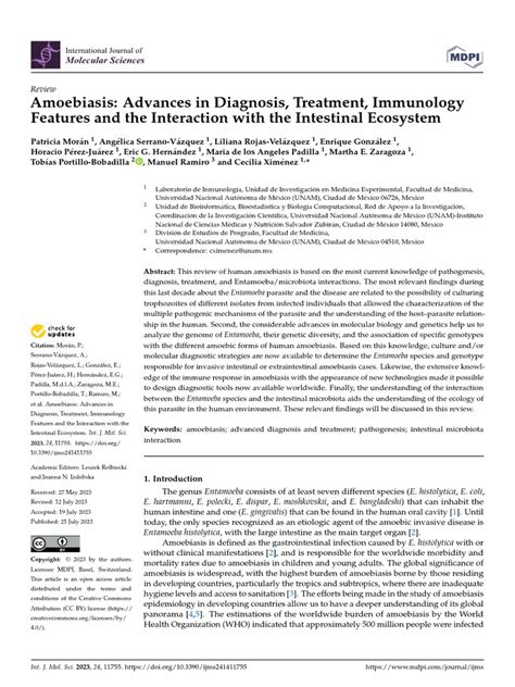Amoebiasis Advances In Diagnosis Treatment Immunol Pdf Clinical Medicine Medical Specialties